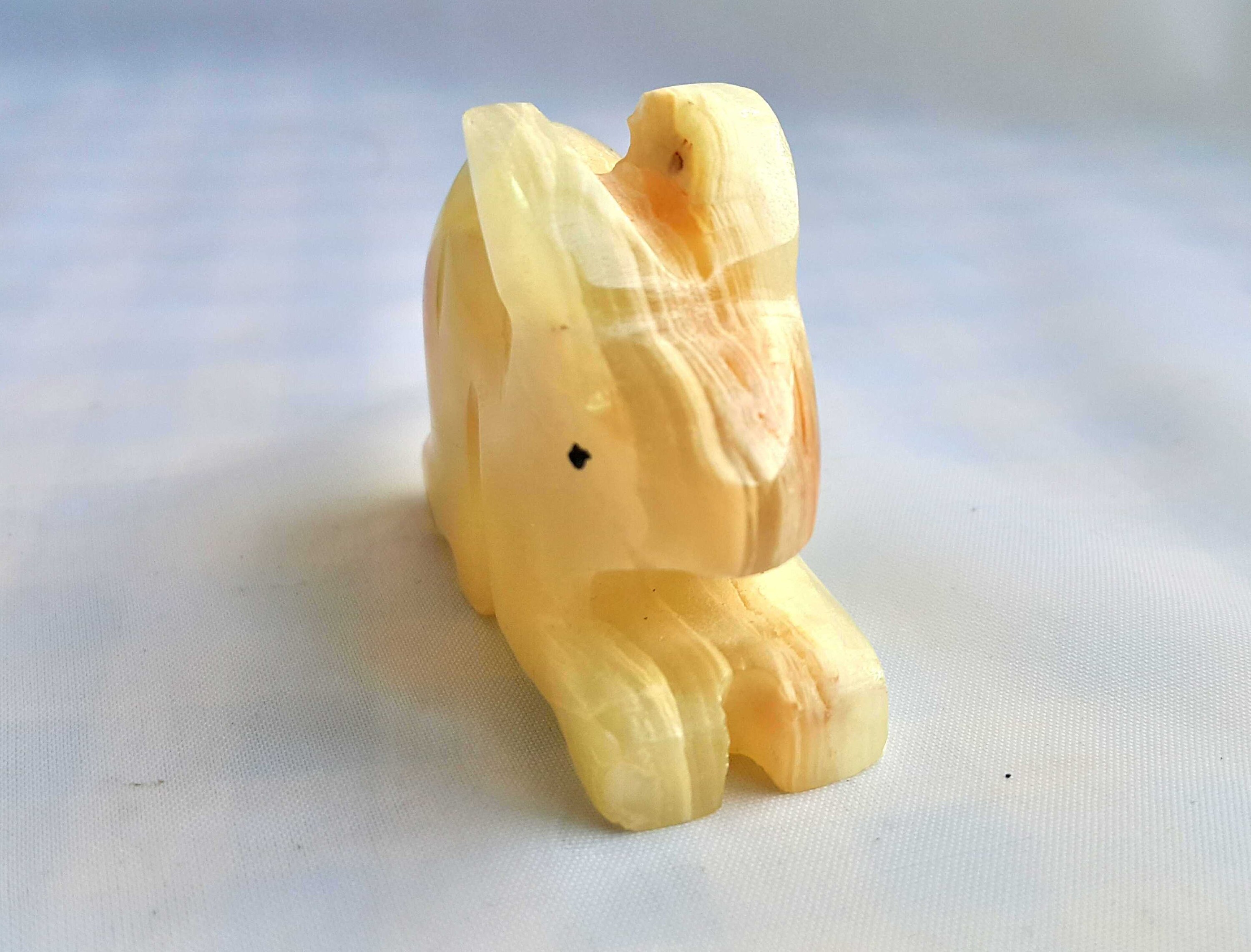 Onyx Rabbit Bunny Hare Figurine Vintage Gemstone Bunny - Etsy