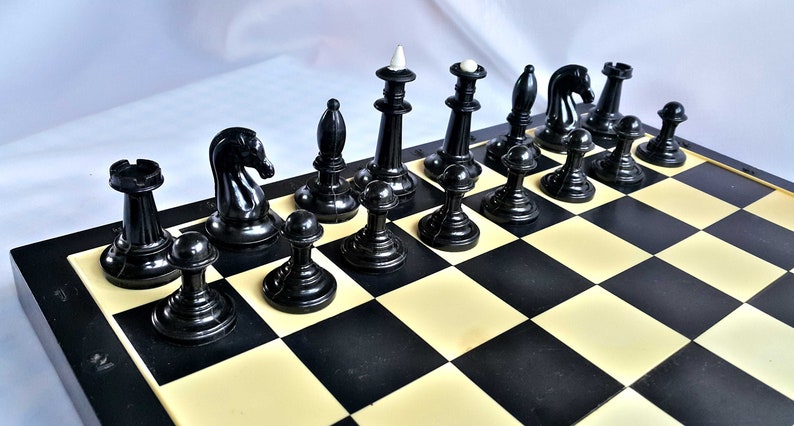 Soviet Bakelite Chess Set Big Bakelite Chess Board Old - Etsy