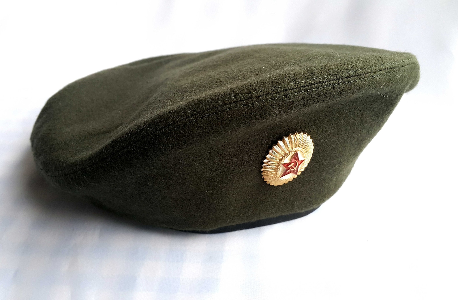 New Soviet Military Beret Army USSR vintage headdress officer | Etsy