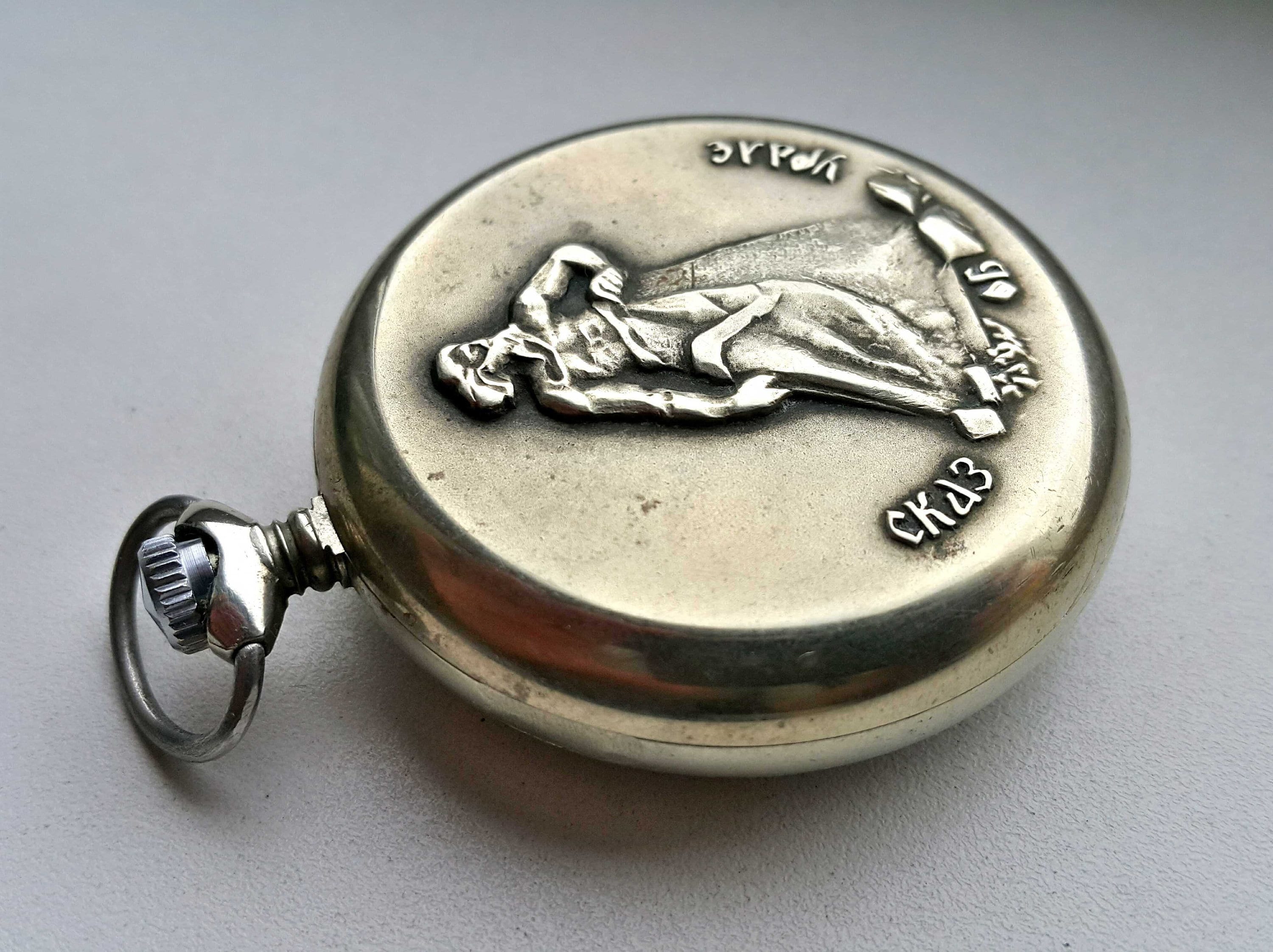 Soviet Pocket Men Watch Molnija Russian Vintage CCCP | Etsy