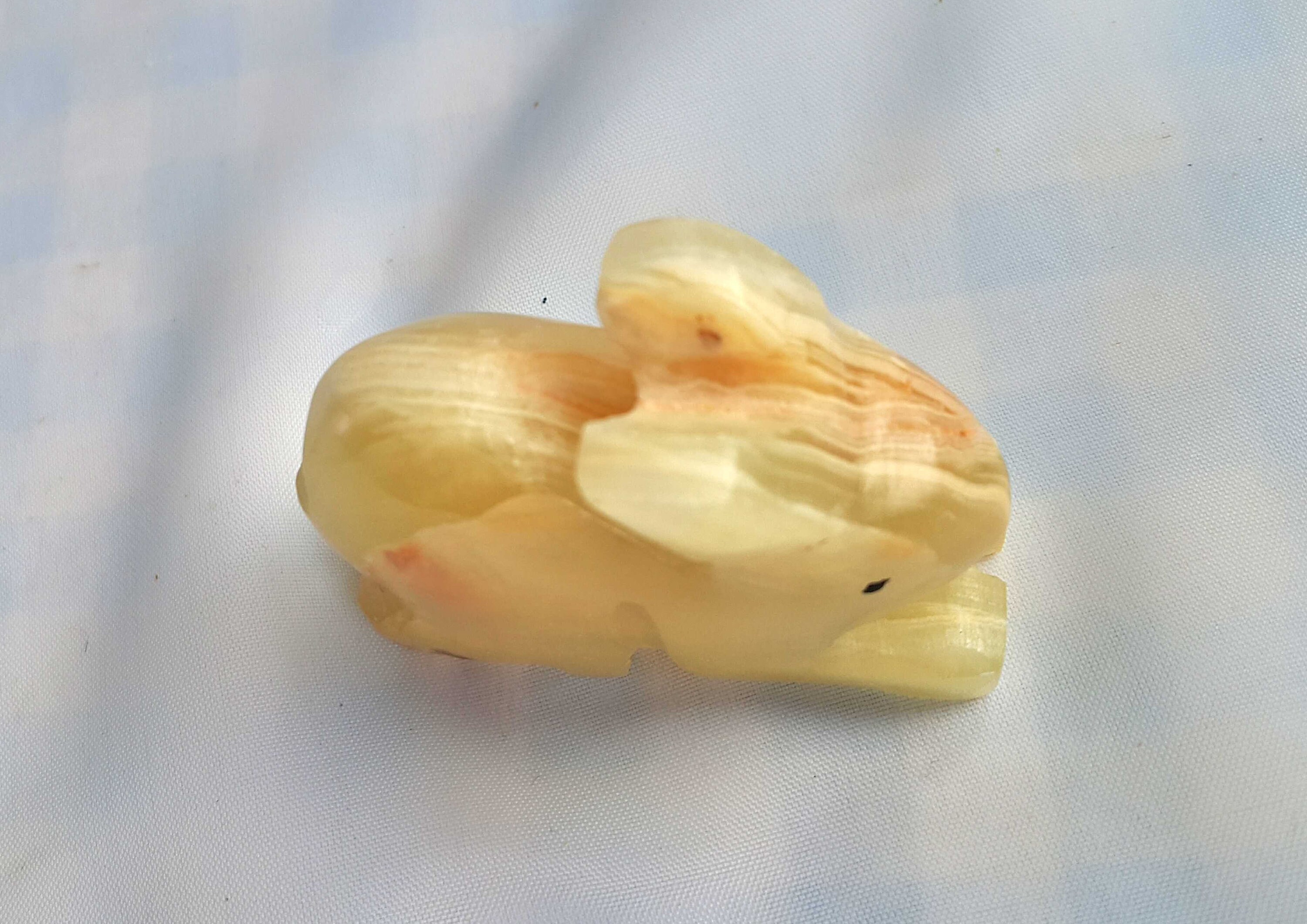 Onyx Rabbit Bunny Hare Figurine Vintage Gemstone Bunny | Etsy