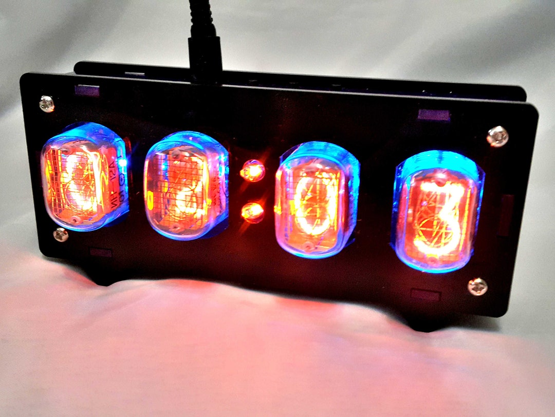 Nixie Tube Clock New Vintage IN-12 Nixie Clock Tubes, Handmade Plasma ...