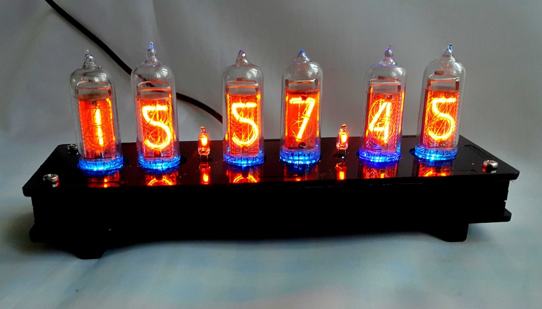 Nixie Tube Clock New, Vintage IN-14, Nixie Clock Tubes,plasma Visual ...