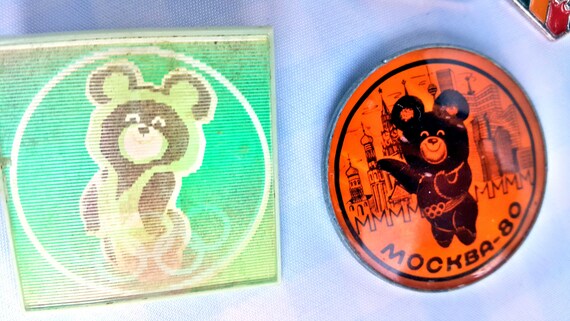 Set 1980 Olympics Soviet Badges Symbol of Moscow Olym… - Gem