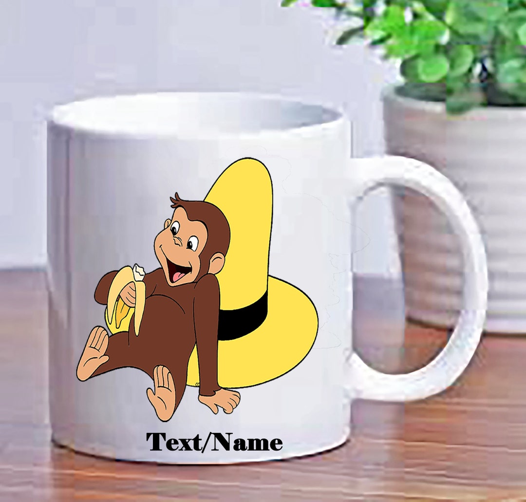 11 Oz Custom Personalized Curious George Monkey Kids TV Show Ceramic ...