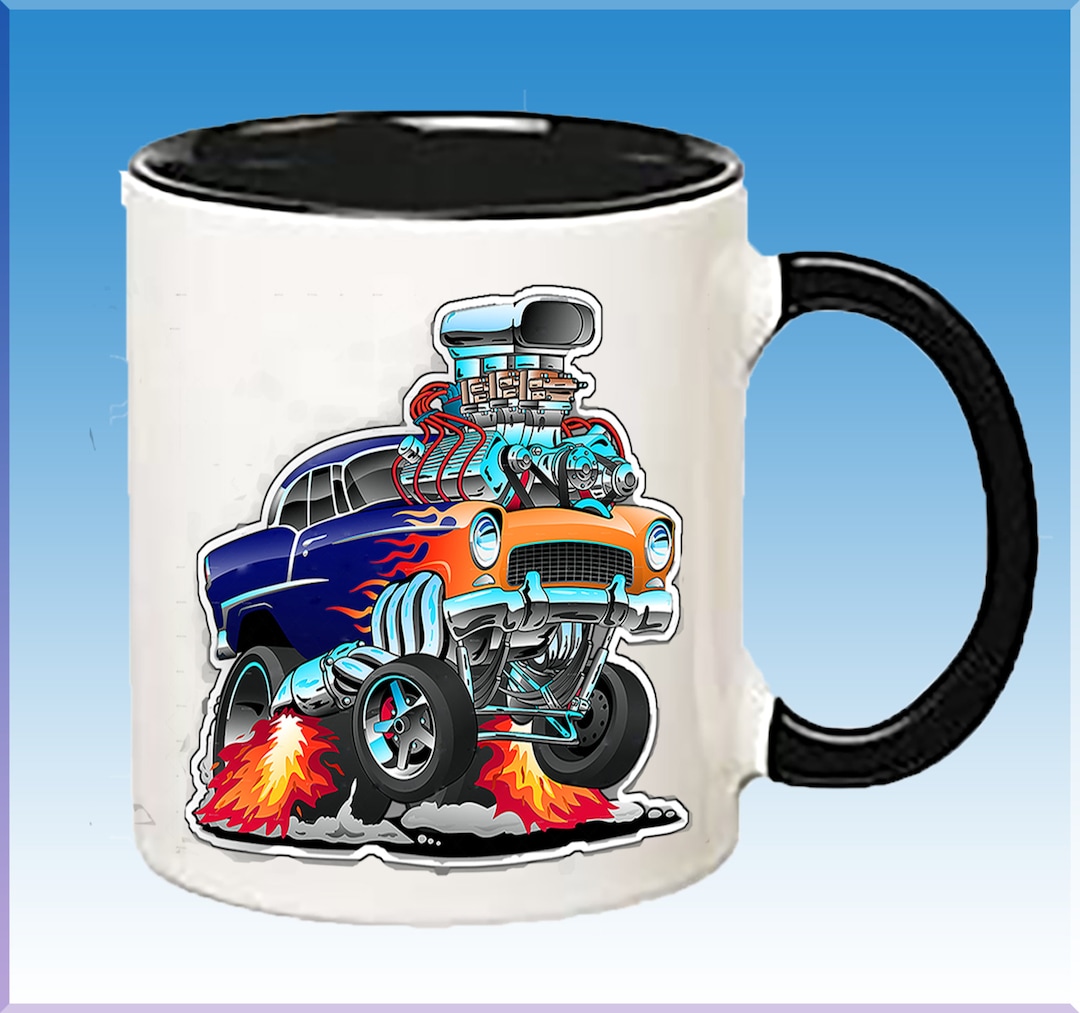 Custom Hotrod Retro Classic Car Ceramic Coffee Mug Gift Cup - Etsy