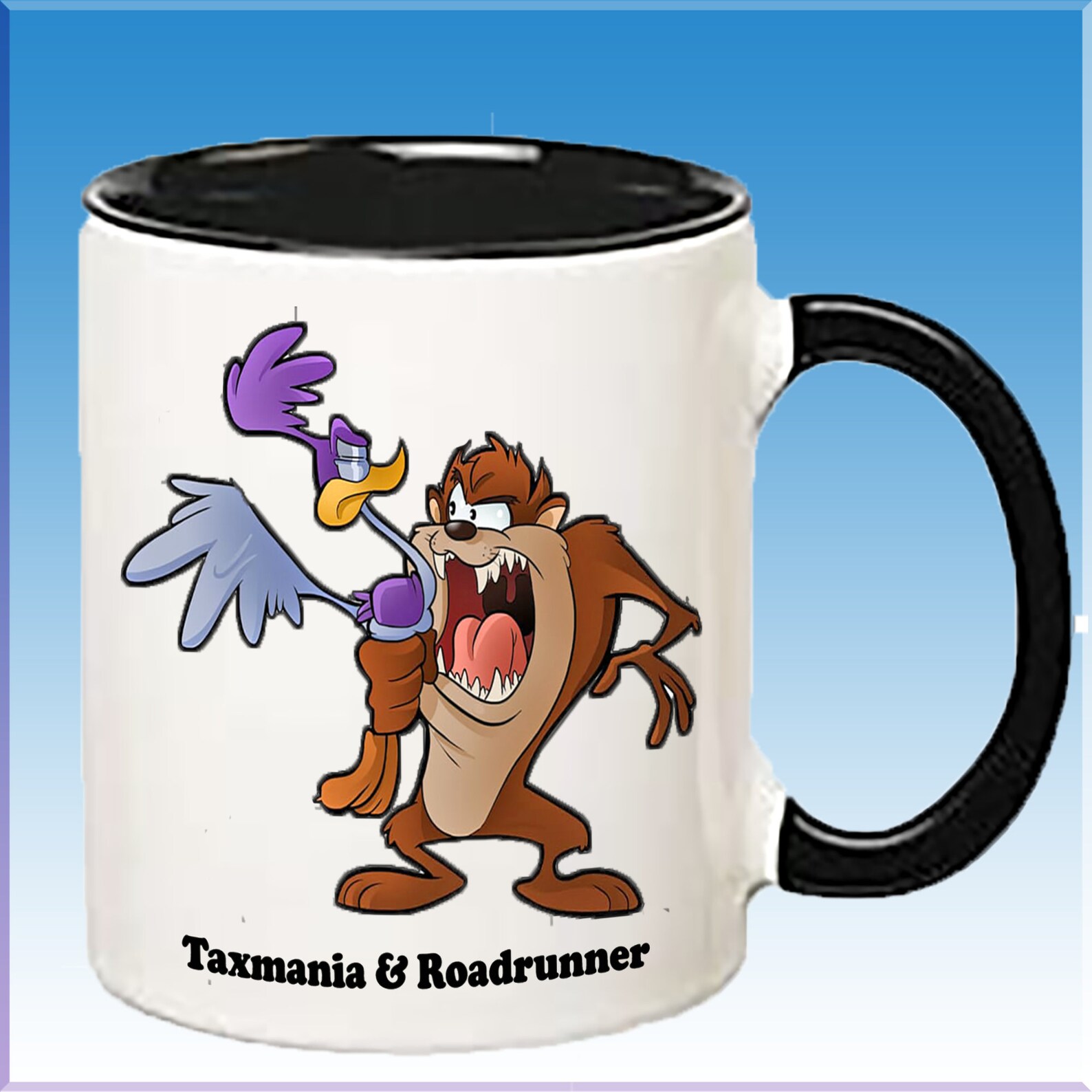 Retro Groovy Cat Coffee Mug, 1990s Style Personalized Cup, Custom Gift ...