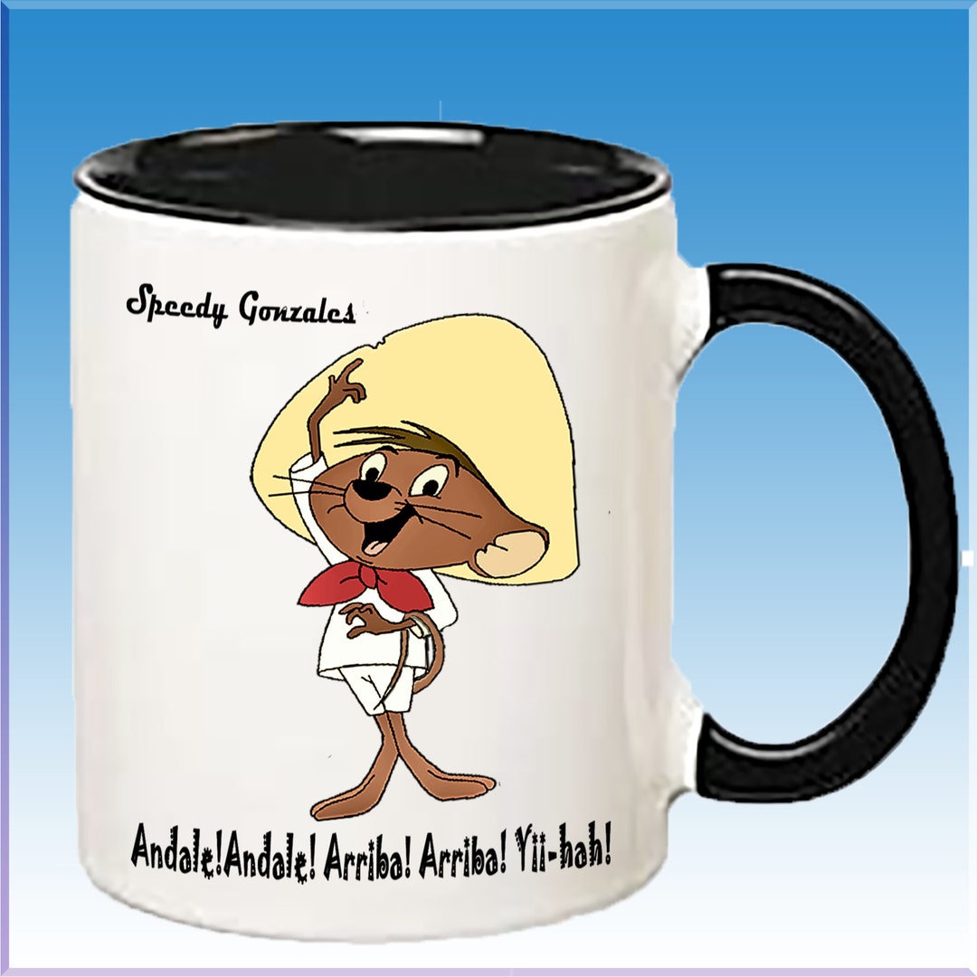 Custom Personalized Mouse Speedy Gonzales Arriba TV Show Child Coffee ...