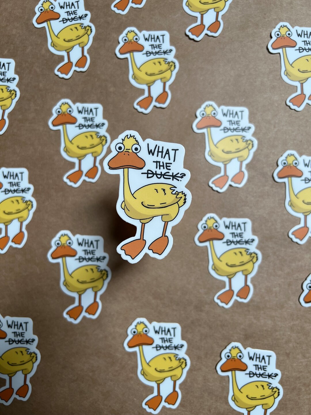 WTF What the Duck Sticker | Weatherproof Vinyl Sticker | Laptop Sticker ...