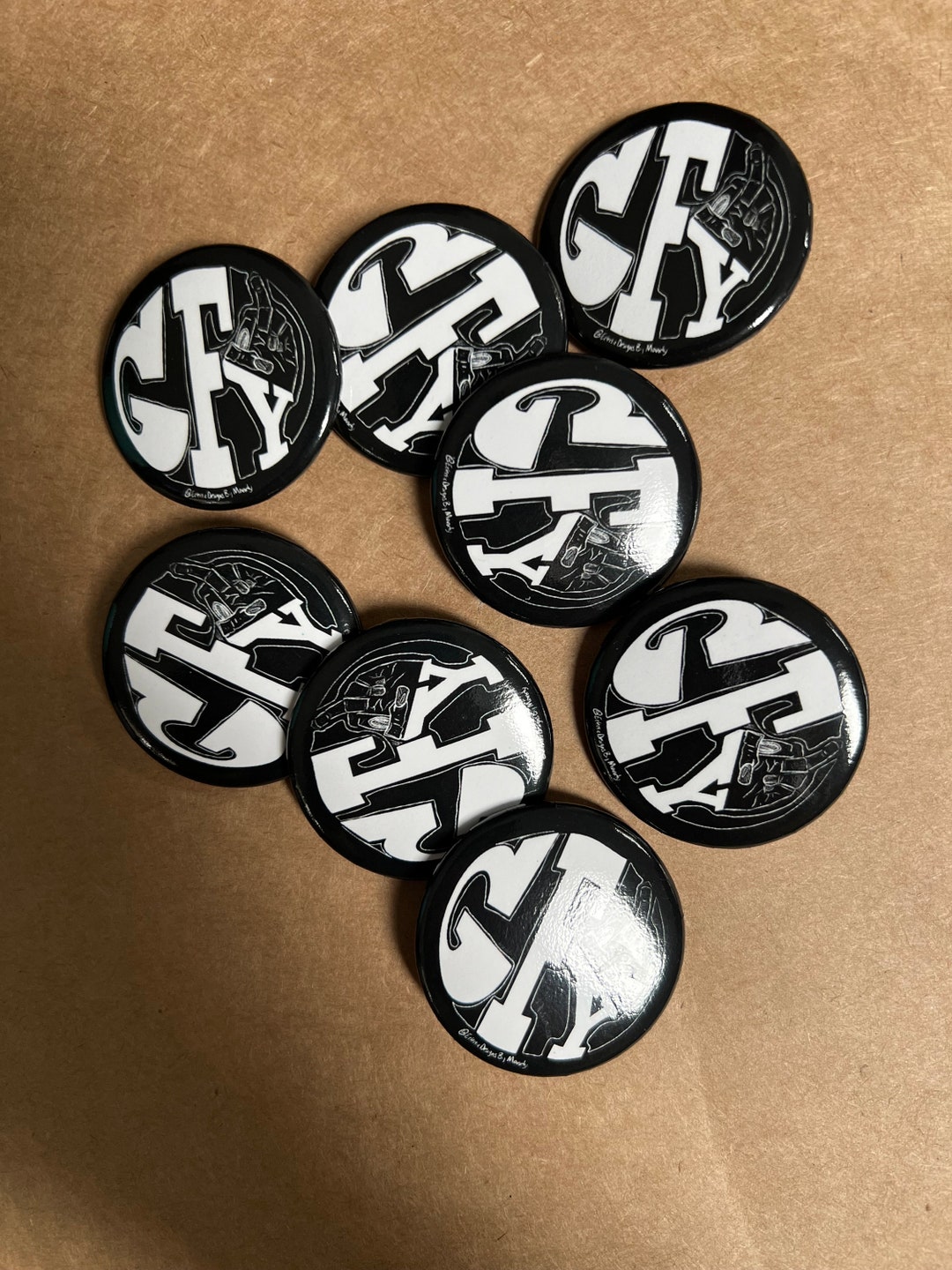 GFY 1.5” Round Button | Flare | Button - Etsy