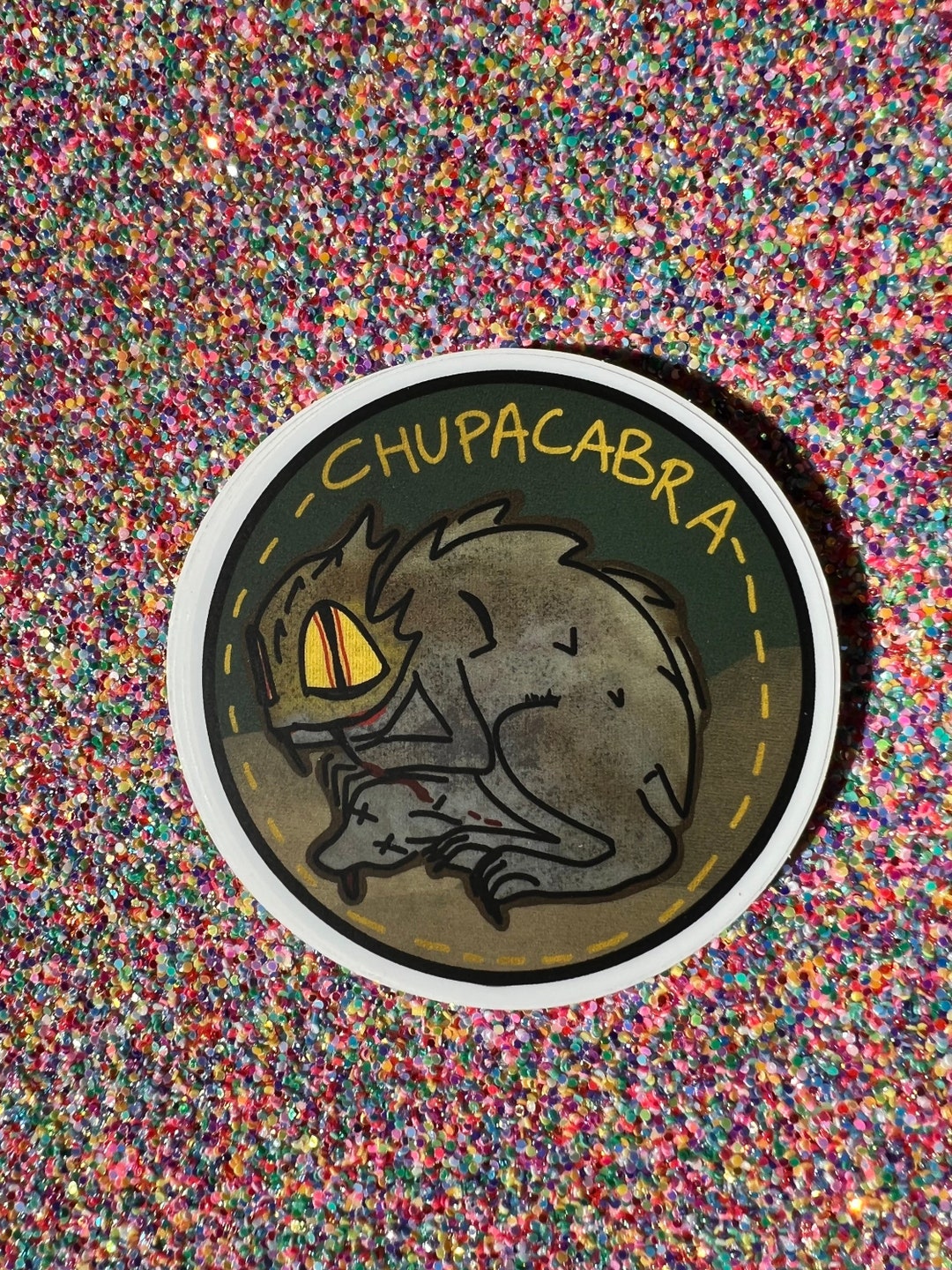 Chupacabra Sticker Cryptid Vinyl Sticker Vinyl Sticker - Etsy