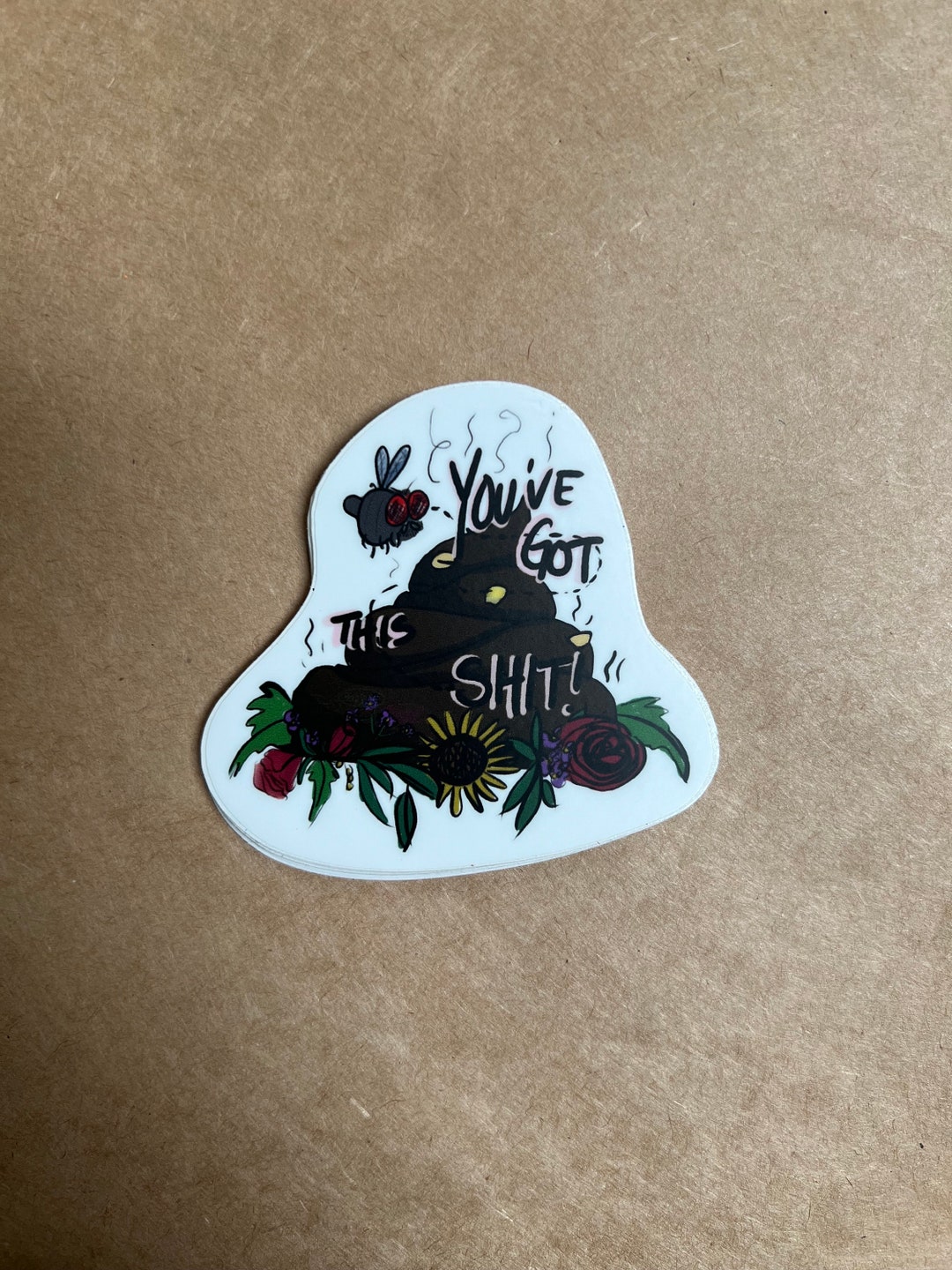 Inspirational Poop Sticker | Inspirational Vinyl Sticker | Weatherproof ...