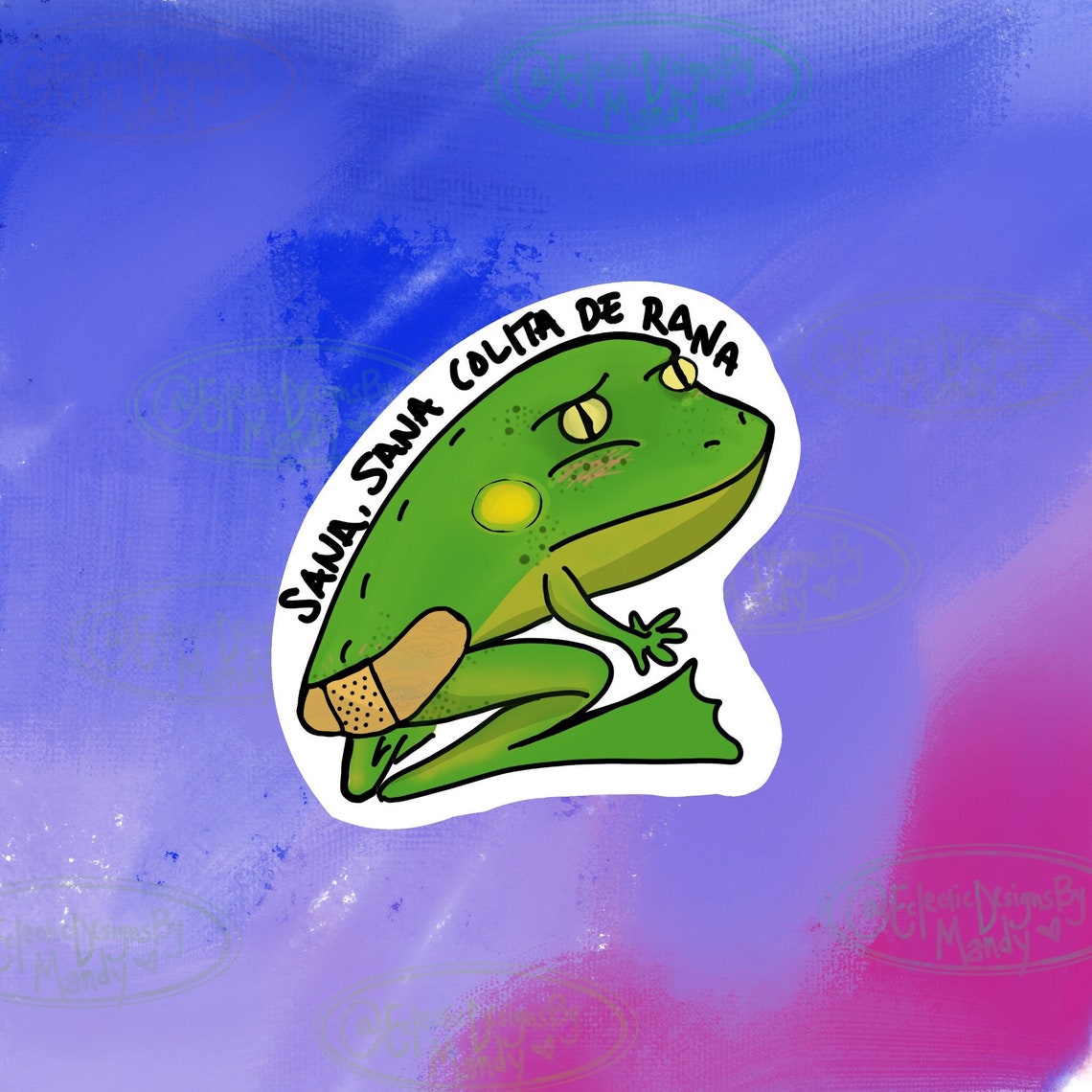 Sana Sana Colita De Rana Frog Weatherproof Vinyl | Etsy