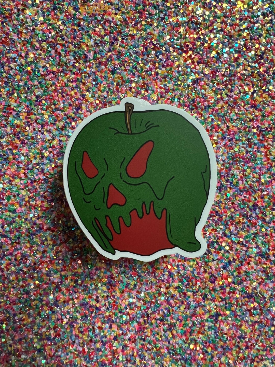 Toxic Apple Vinyl Sticker Weatherproof Vinyl Sticker Water Bottle ...