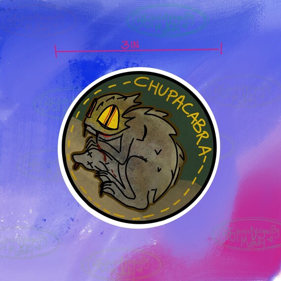 Chupacabra Sticker Cryptid Vinyl Sticker Vinyl Sticker | Etsy