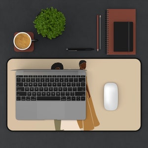 Black Girl Magic Desk Mat, Desk Mat Cute, Black Owned Shop, Cute Desk ...