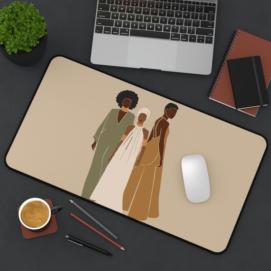 Black Girl Magic Desk Mat, Desk Mat Cute, Black Owned Shop, Cute Desk ...