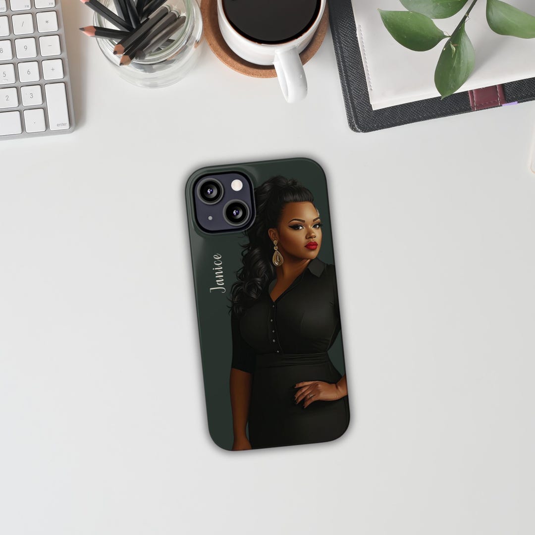 Personalized Black Girl Magic Phone Case, Black Women Phone Case ...