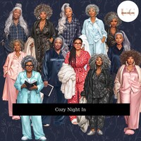 Regal African Woman Digital Art Bundle | Set of 4 Elegant Portraits ...