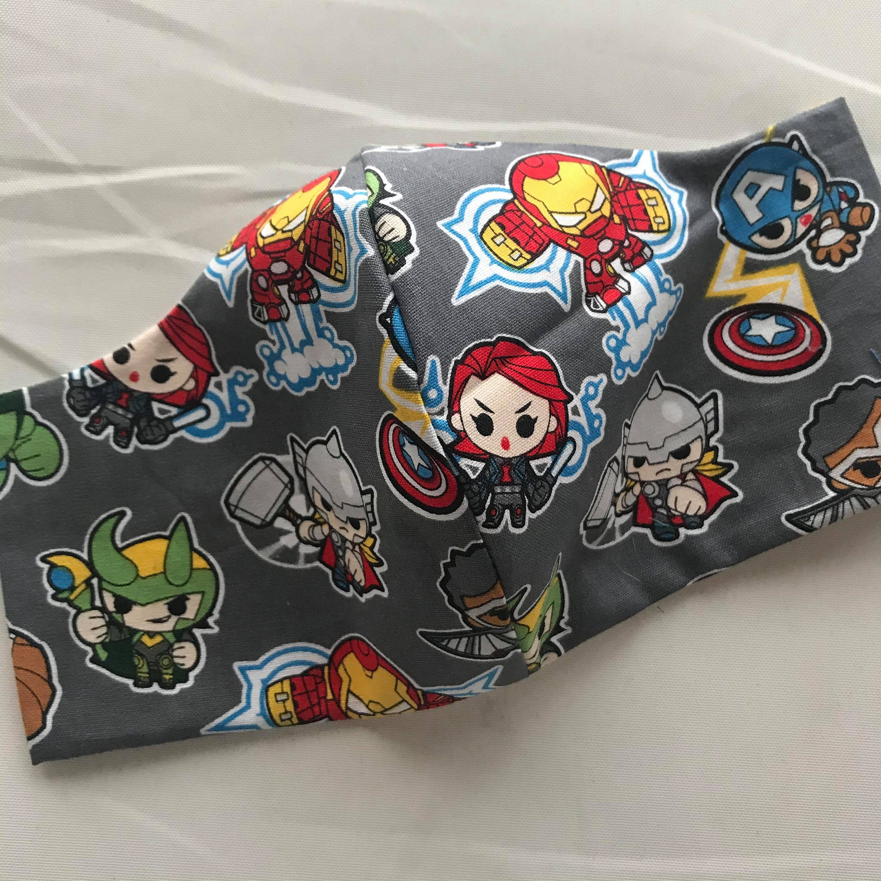 Dibujos animados / Avengers Face Mask / Batman Face Mask / | Etsy