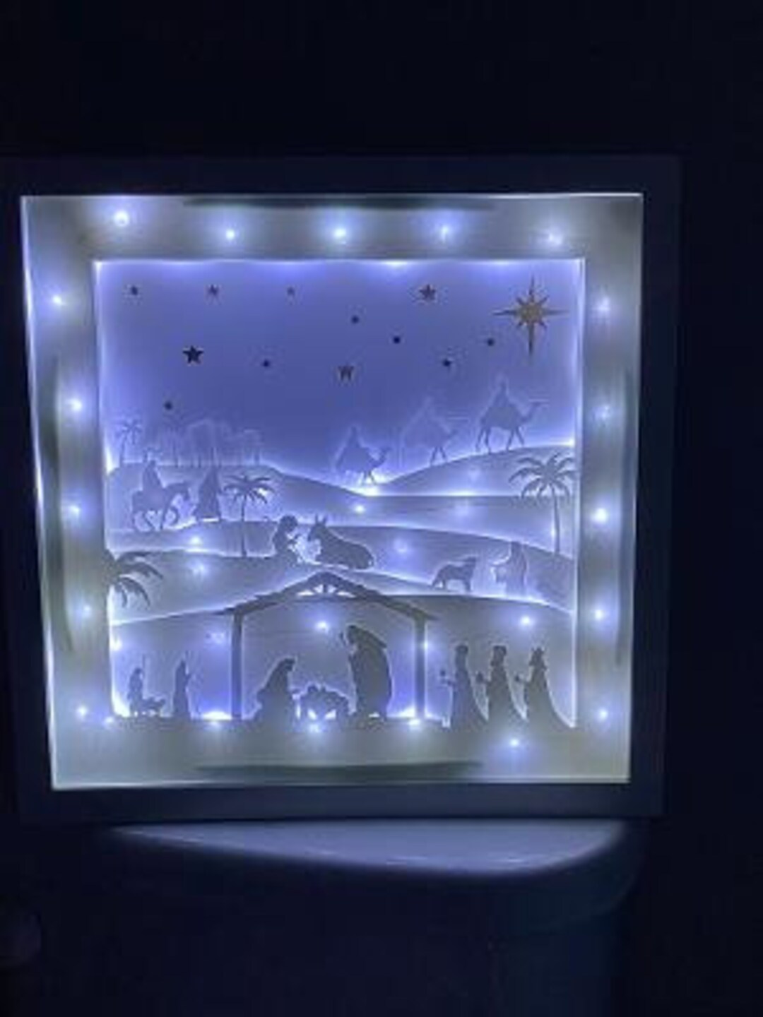 12x12 Nativity Scene Lightbox - Etsy