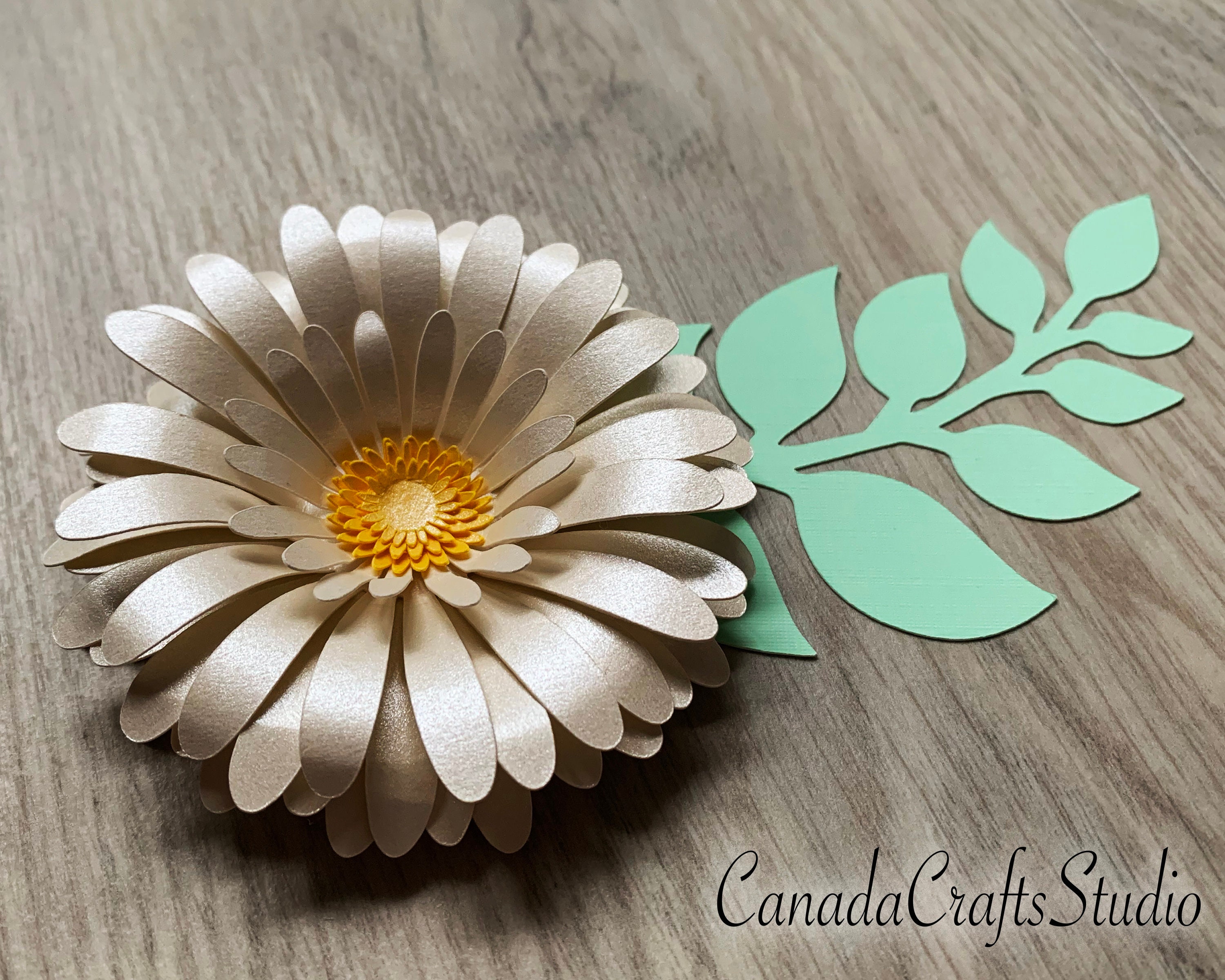 Daisy Paper Flower SVG Cutting Machine Files - Etsy