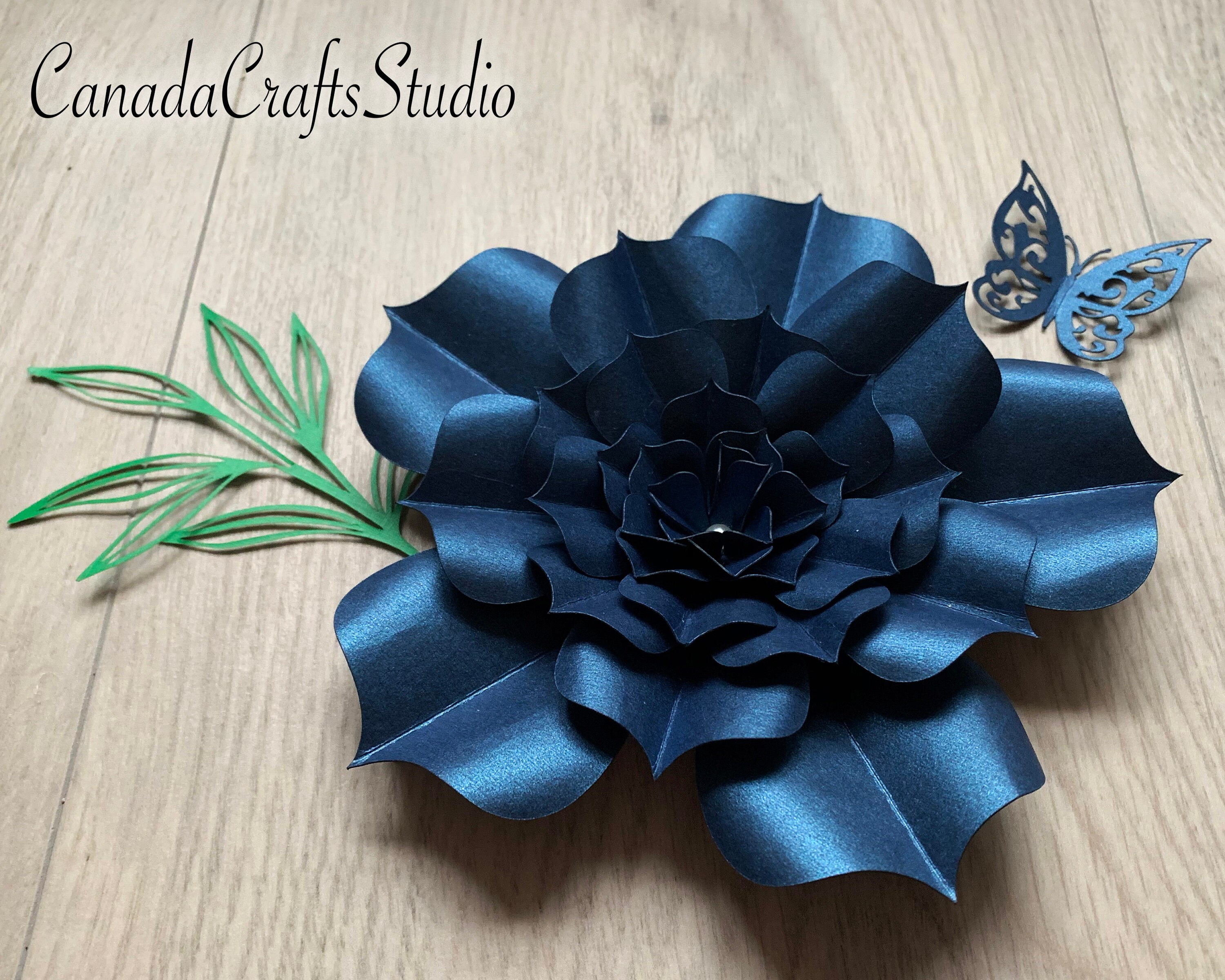 SVG/DXF Small Paper Flower Template 77 Butterfly Leaf | Etsy