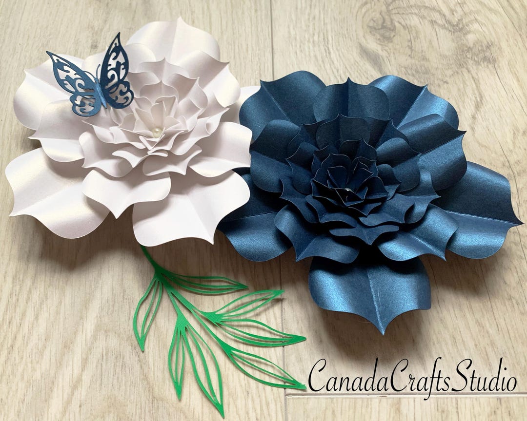 Paper Flower SVG, Layered Flower Template - Etsy