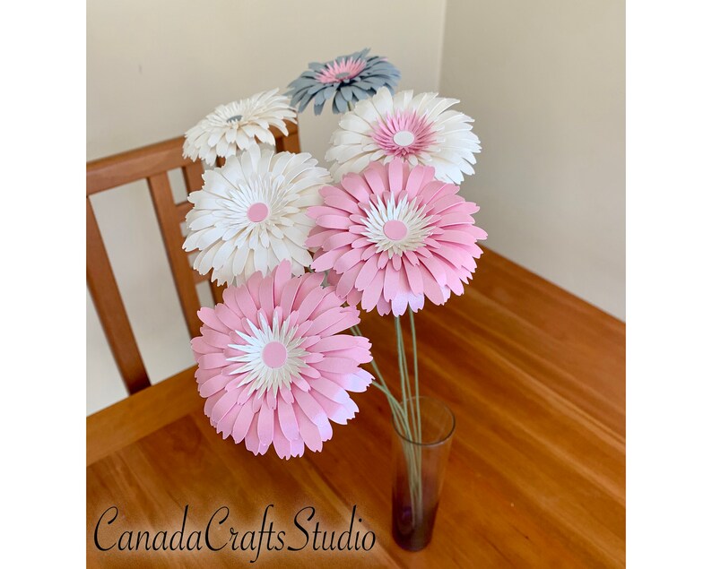 Gerbera Daisy SVG and DXF Cut File. - Etsy
