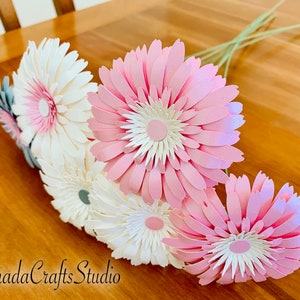 SVG/DXF Gerbera Daisy Template Paper Flower - Etsy