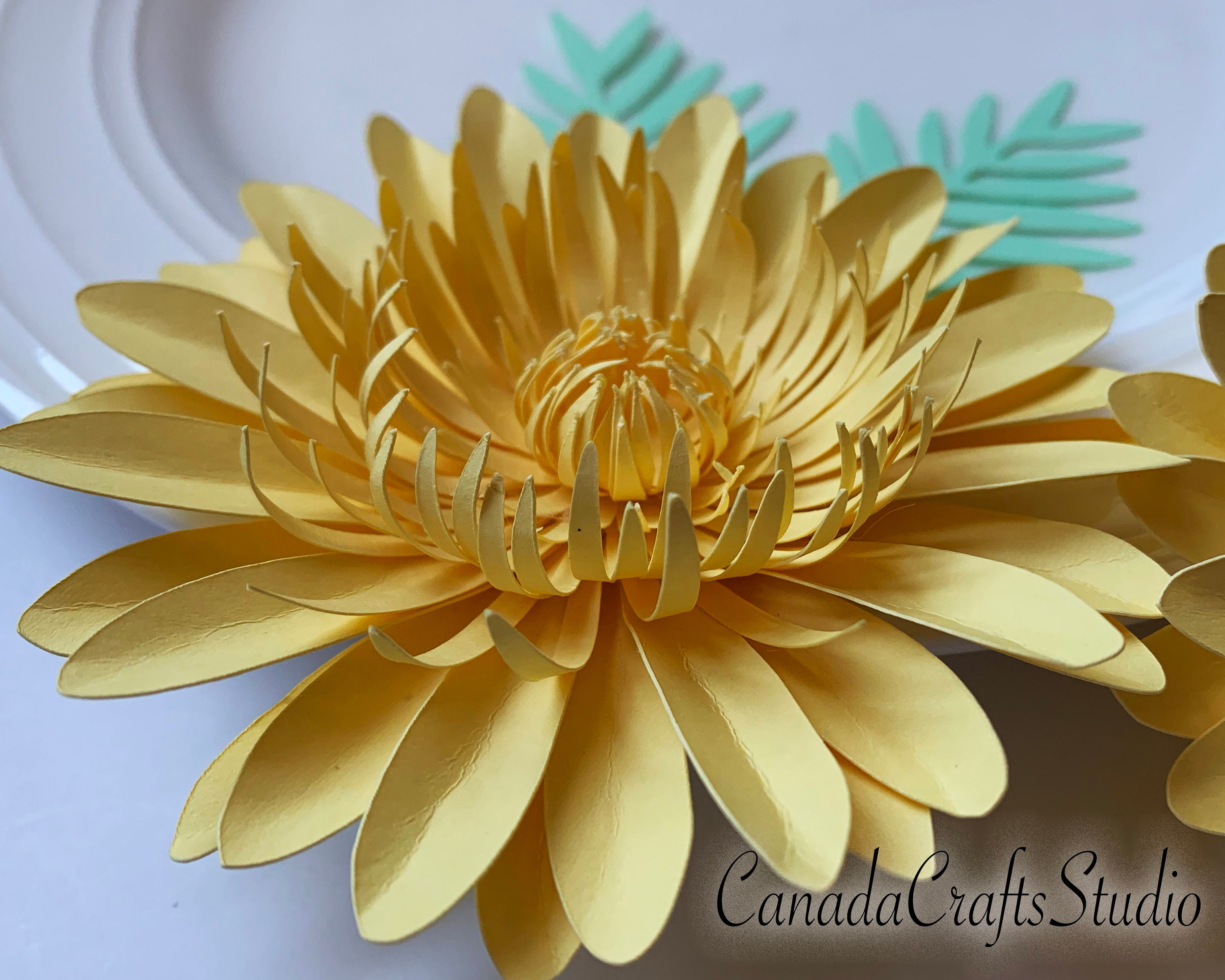 Aster Small Paper Flower Template 86 - Etsy