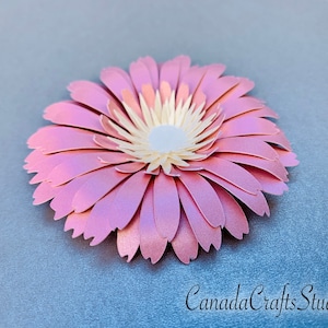 SVG/DXF Gerbera Daisy Template Paper Flower - Etsy