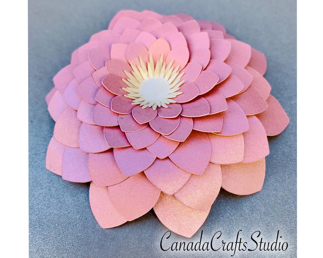 Paper Flower SVG, Layered Flower Template - Etsy