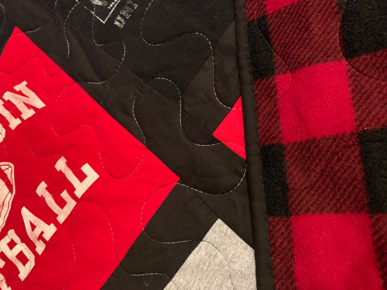 University of Wisconsin-madison Badgers T-shirt Quilt - Etsy