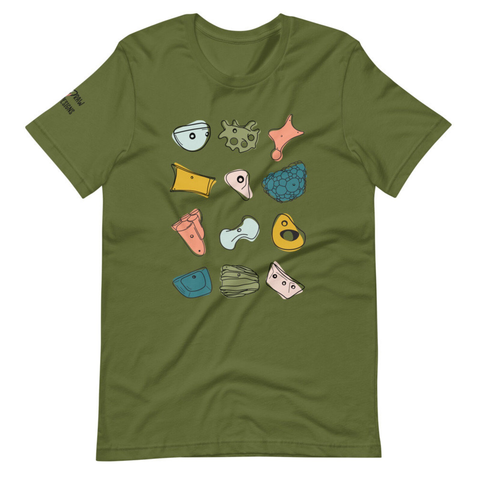 Rock Climbing Holds T-shirt - Climbing Shirt | Rock Climbing Shirt ...