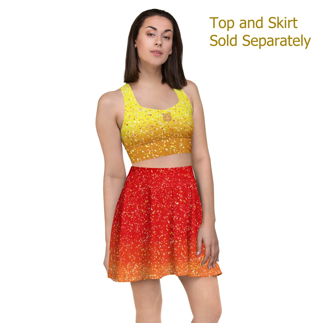 Pop Star Concert Outfit, Red Gold, Top & Skirt Sold Separately (NOT ...
