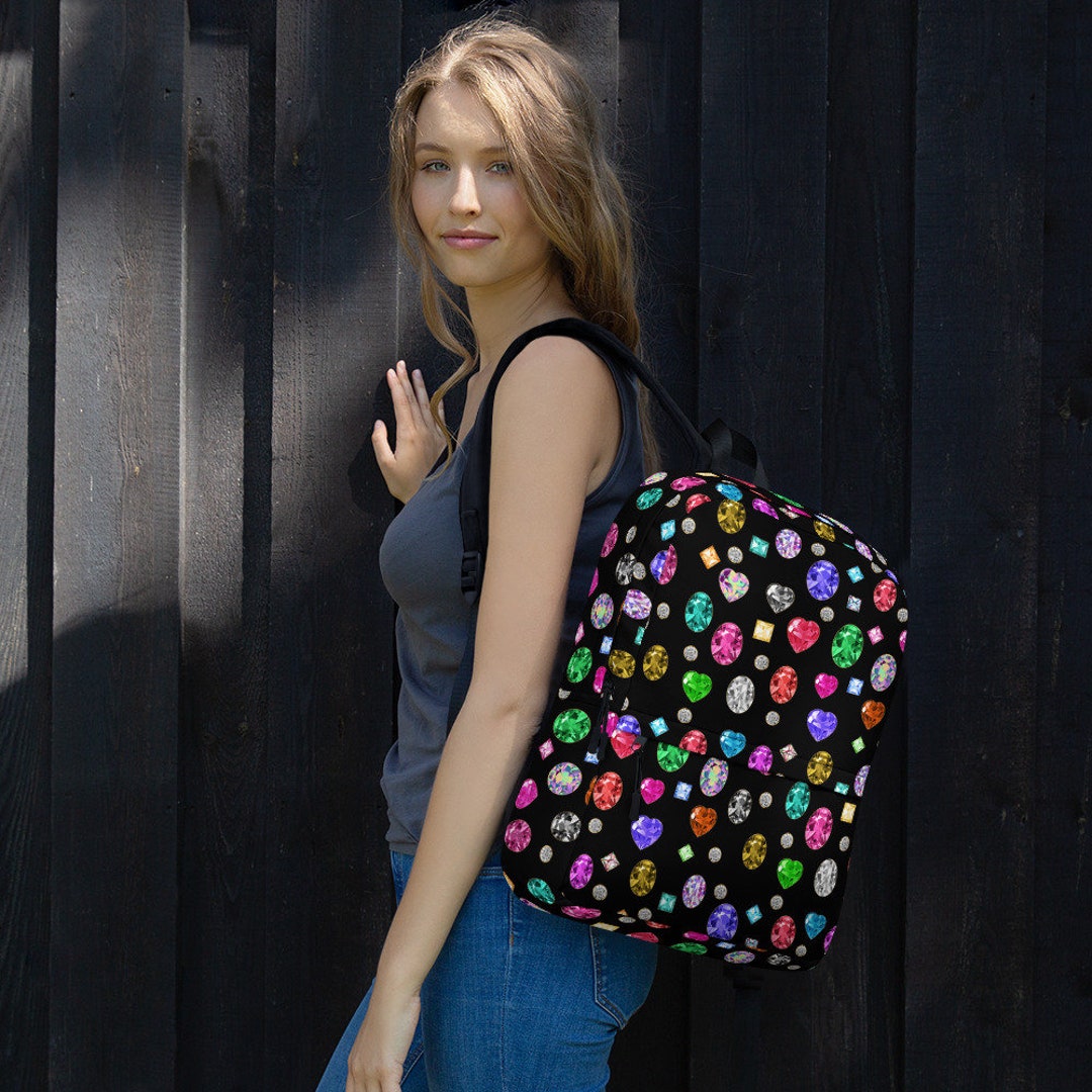 Bejeweled Look Backpack Travel Bag School Bookbag not Real - Etsy