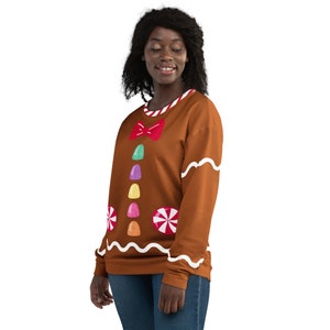Gingerbread Cookie Costume Sweatshirt, Christmas Outfit, Unisex ...