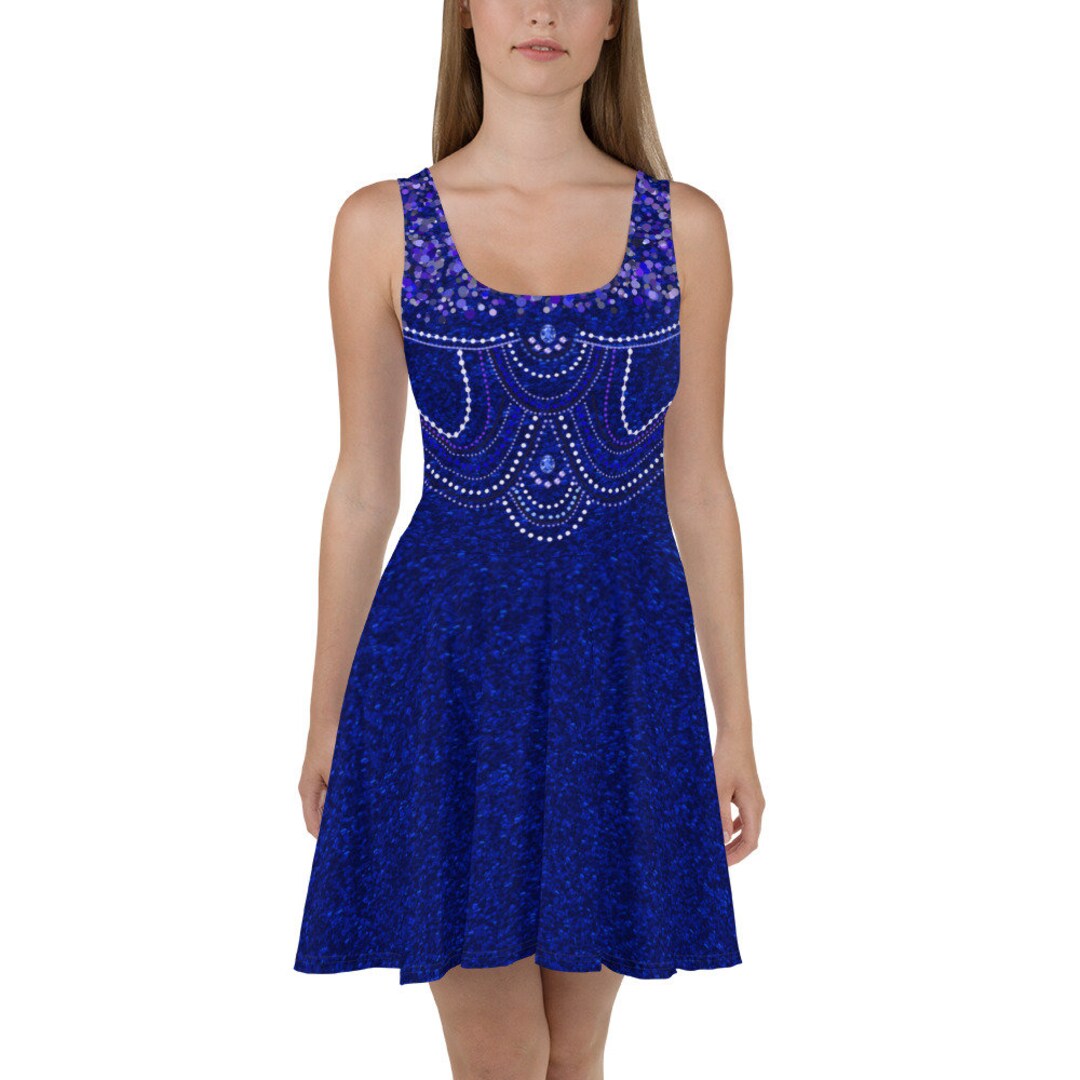 Pop Star Taylor Inspired Blue Concert Outfit, Skater Dress, (not Real ...