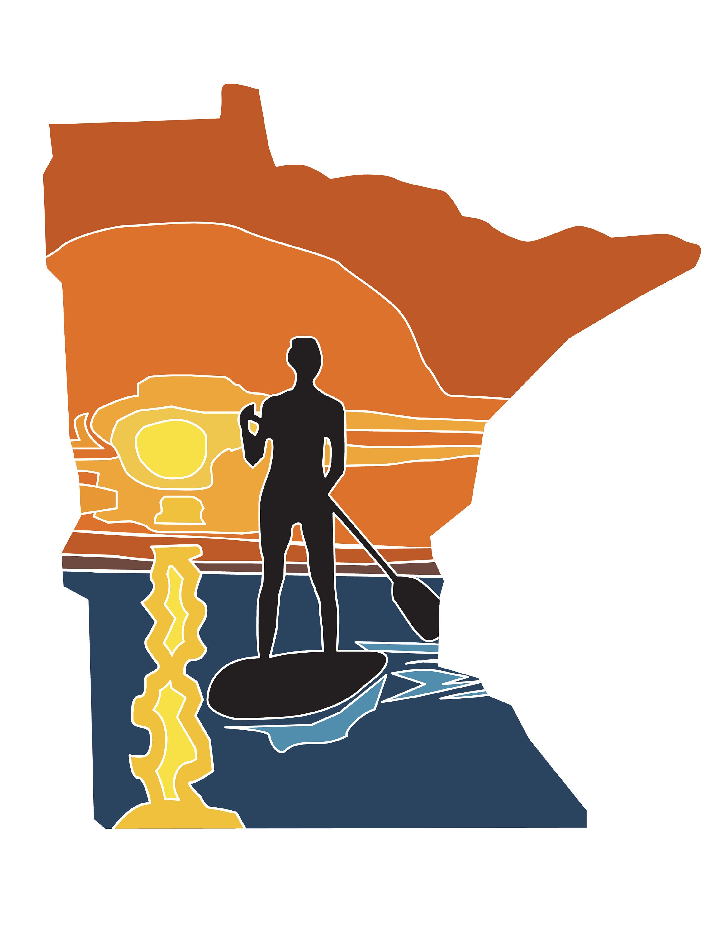 LIVE MINNESOTA Paddle Board - Etsy