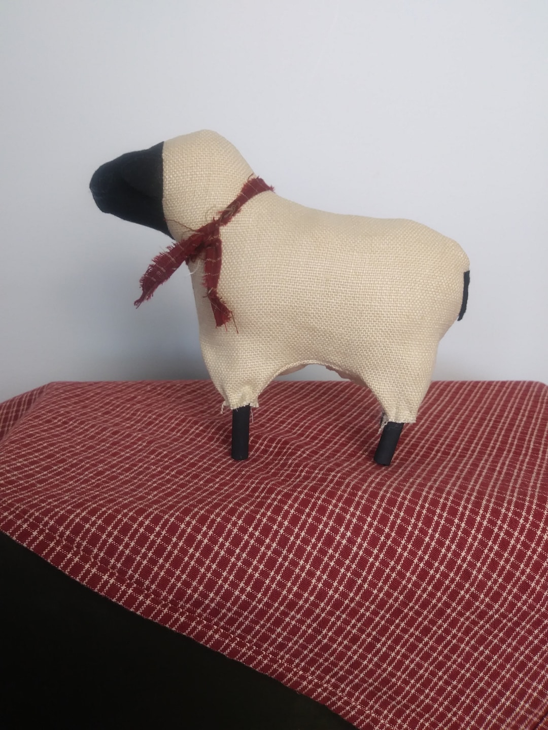Large Burlap Sheep - Etsy