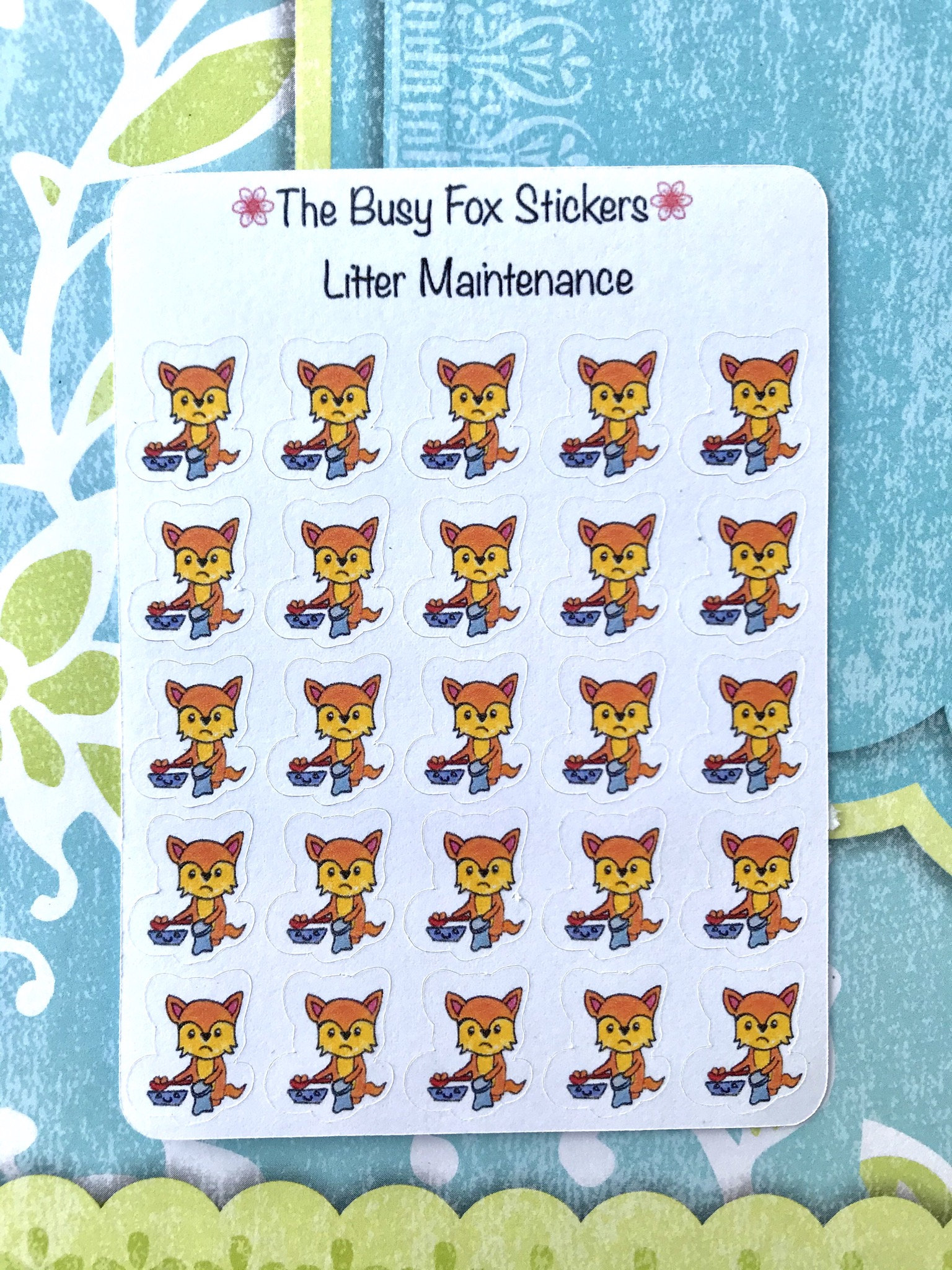 Litter Maintenance Emoti Planner Stickers.litter Maintenance Emotis ...
