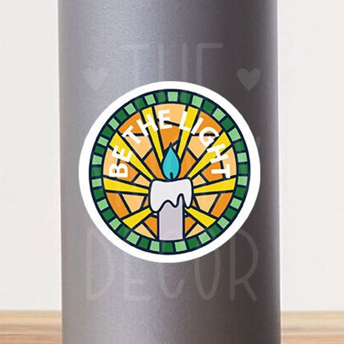 Circle Be the Light Sticker, Bible Verse Sticker, Matthew 5:14, Faith ...