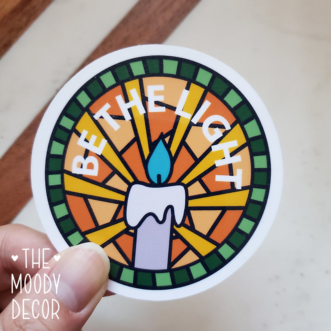 Circle Be the Light Sticker, Bible Verse Sticker, Matthew 5:14, Faith ...
