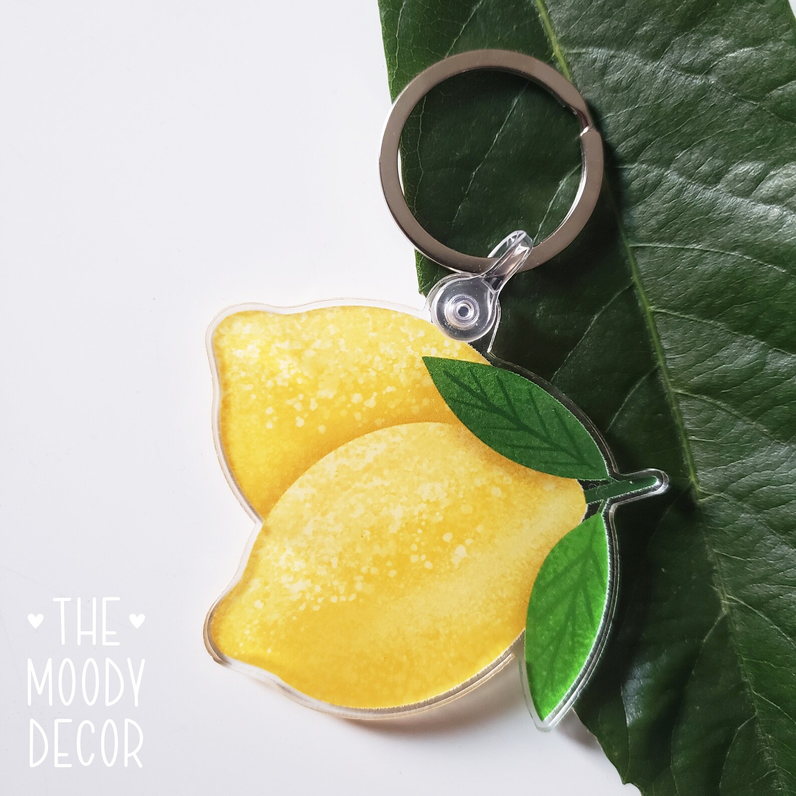Lemon Keychain, Cute Fruit Key Decoration, Citrus Lover, Sour Sweet ...