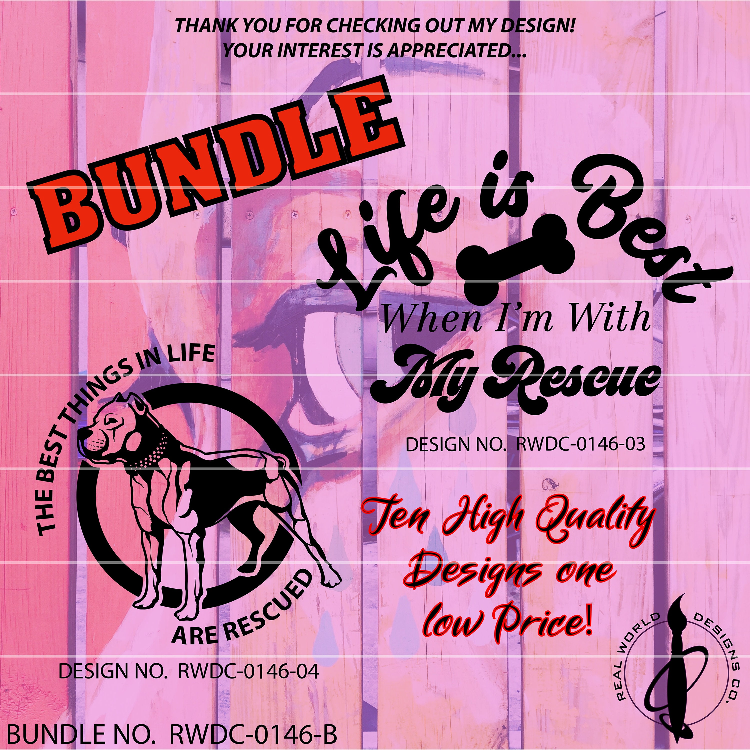 Animal Rescue SVG Dog Pet Cat Bundle SVG Files for Cricut and Svg for ...