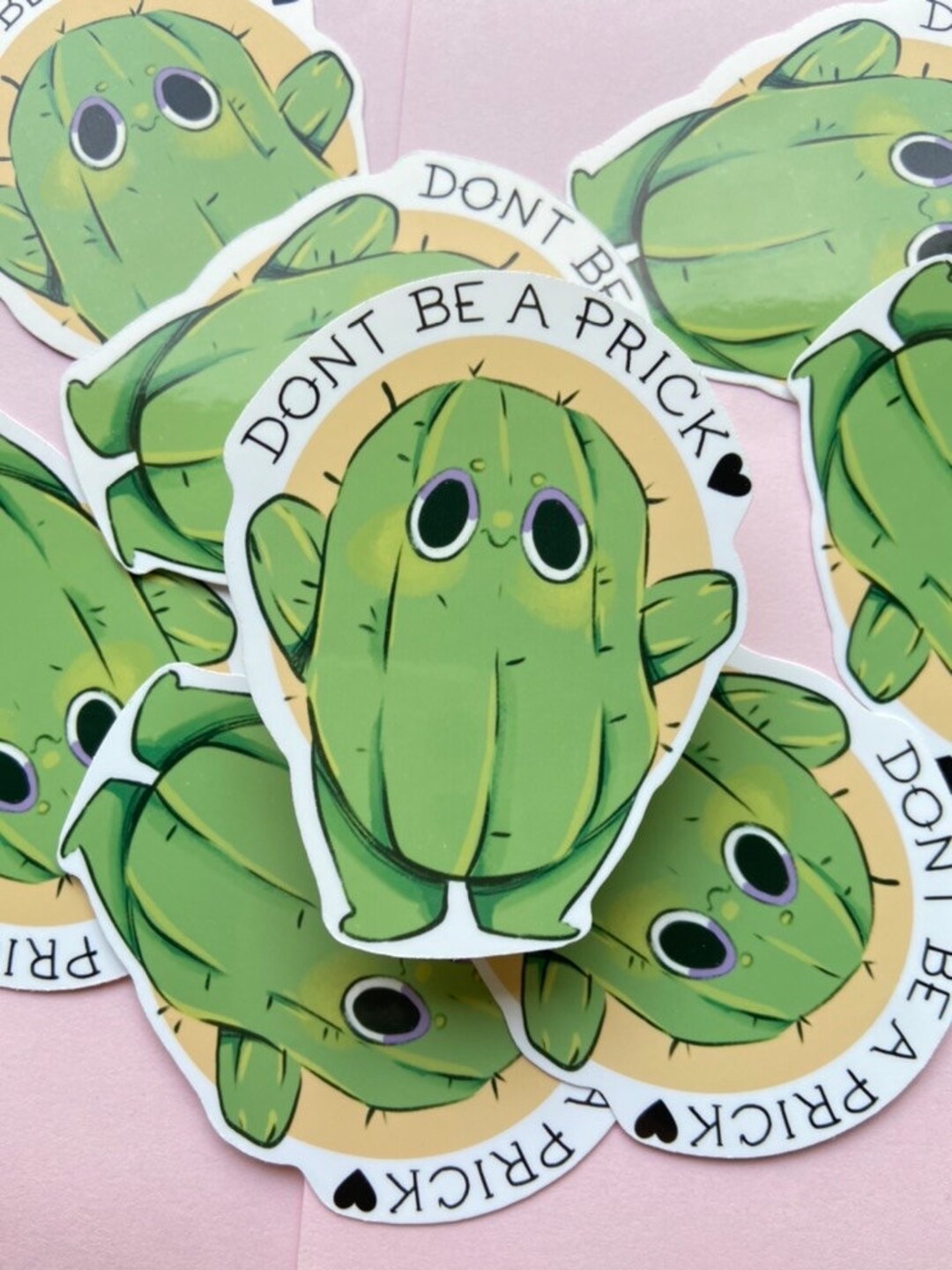 Dont Be a Prick Sticker Waterproof Sticker Cactus Stickers Character ...
