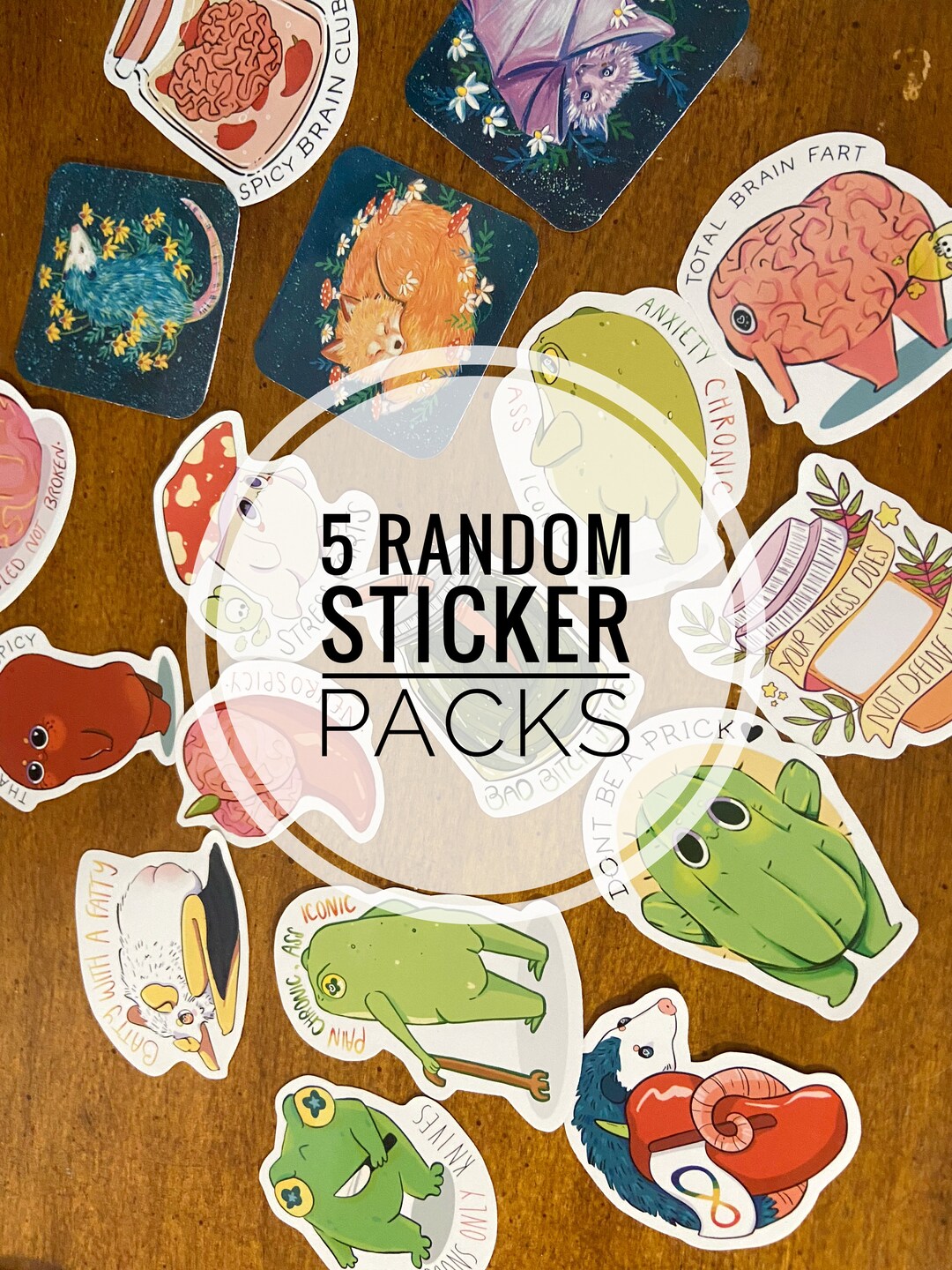 5 RANDOM STICKERS PACK - Etsy