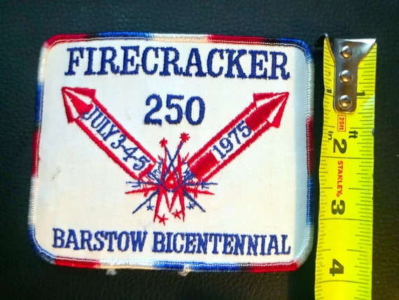 1975 Firecracker 250 Driver Race Patch Barstow Califo… - Gem