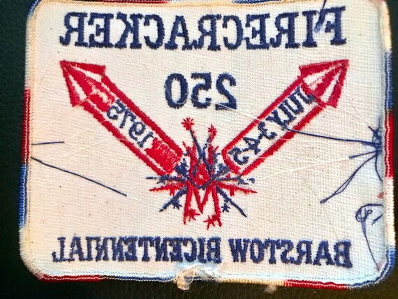 1975 Firecracker 250 Driver Race Patch Barstow Califo… - Gem